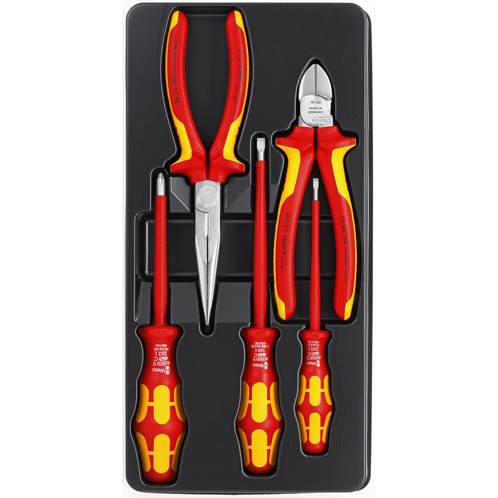 Knipex - Insulated Plier & Screwdriver Set: 5 Pc | MSC Direct