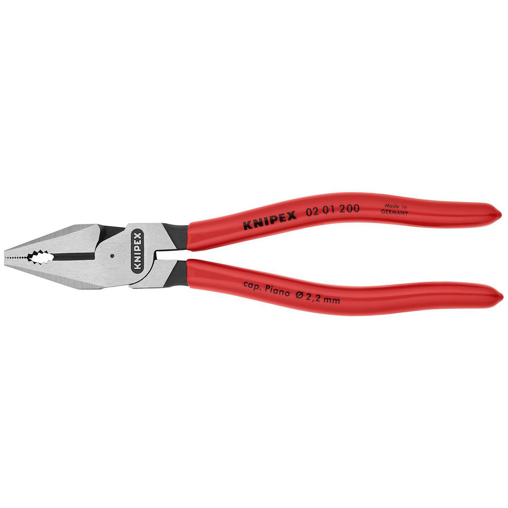 Knipex - Pliers: Jaw Texture: Serrated; Plier Type: Combination, High ...