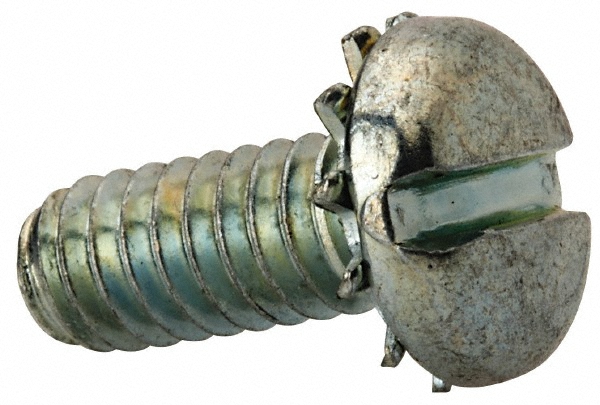 Machine Screw: 1/4-20 x 5/8" Length Under Head, Pan Head, Slotted ...