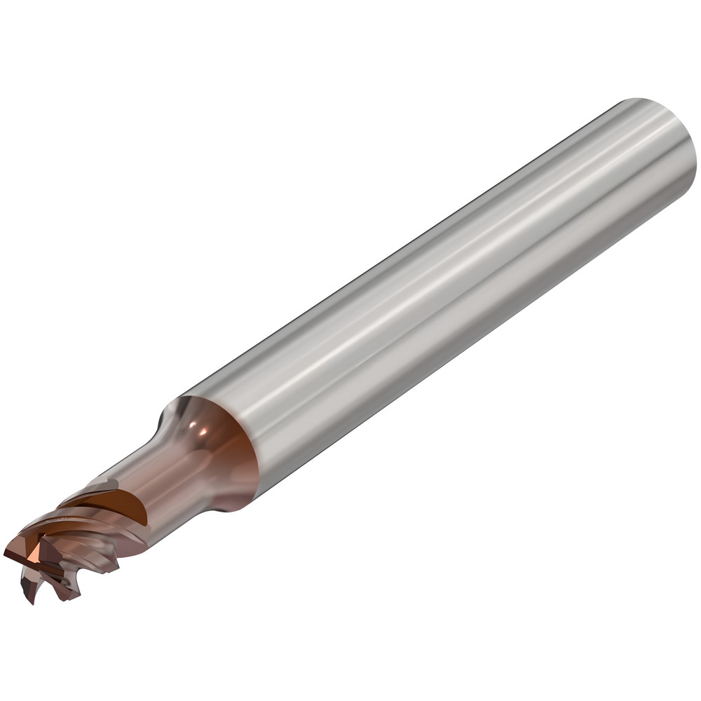 Seco - Corner Chamfer End Mill: 3.00 mm Dia, 4.00 mm LOC, 4 Flute, 0.03 ...