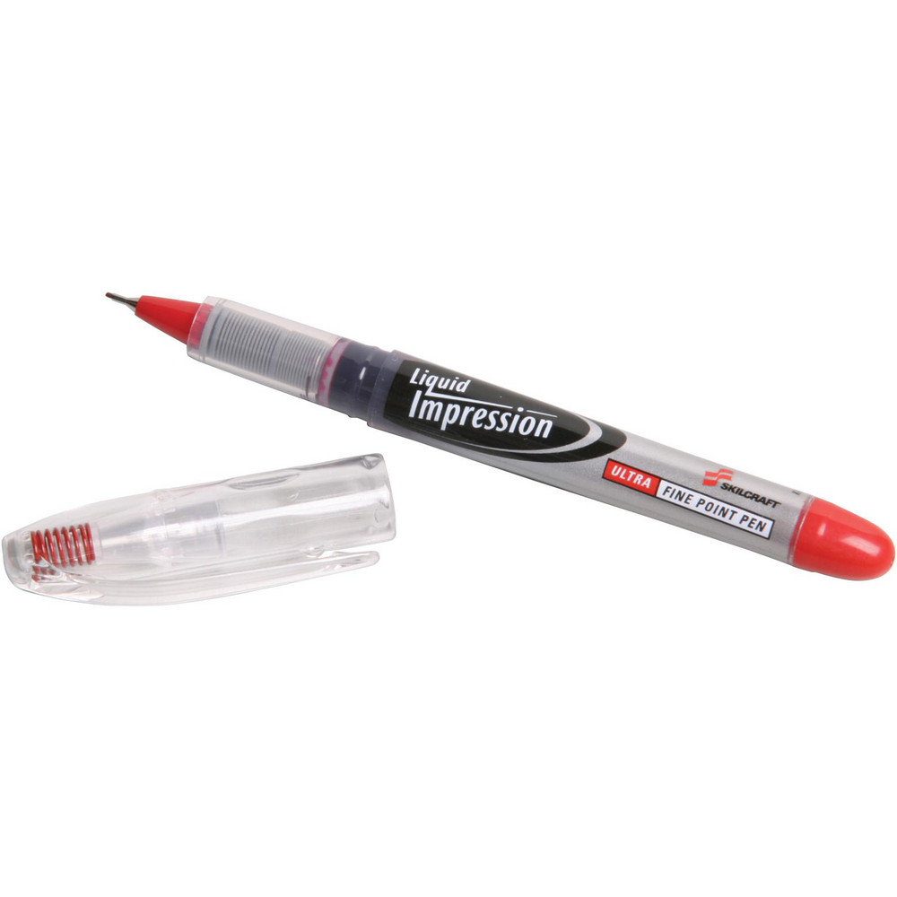 AbilityOne - RED INK XTRA FINE 12PK IMPRESSION POROUS PT PEN | MSC Direct