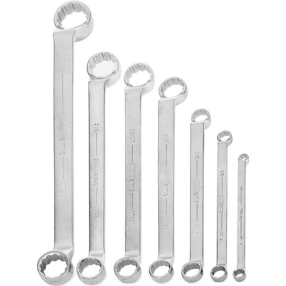 Williams - Box Wrench Set: 7 Pc, 1/4 in - 1 in Wrench, Inch | MSC Direct