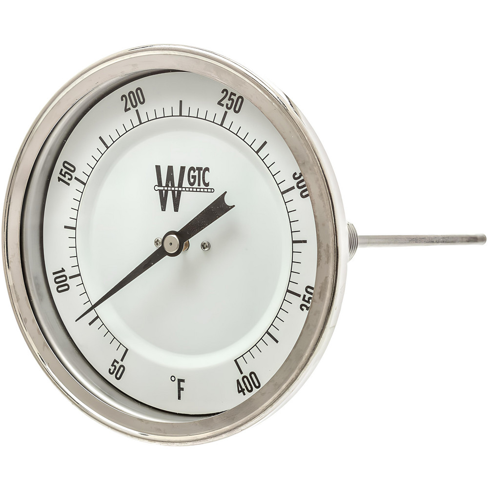 WGTC - Bimetal Dial Thermometers: 1.00, Adjustable, Adjustable, Glass ...