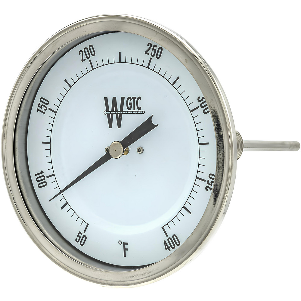 WGTC - Bimetal Dial Thermometers: 1.00, Adjustable, Adjustable, Glass ...
