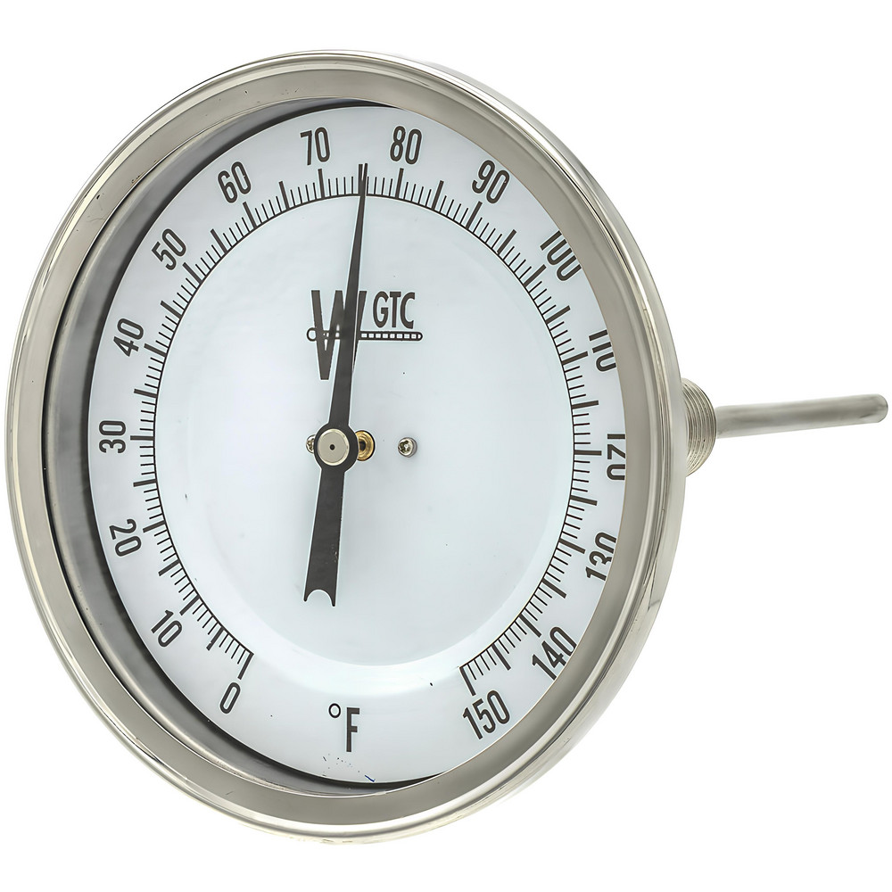 WGTC - Bimetal Dial Thermometers: 1.00, Adjustable, Adjustable, Glass ...