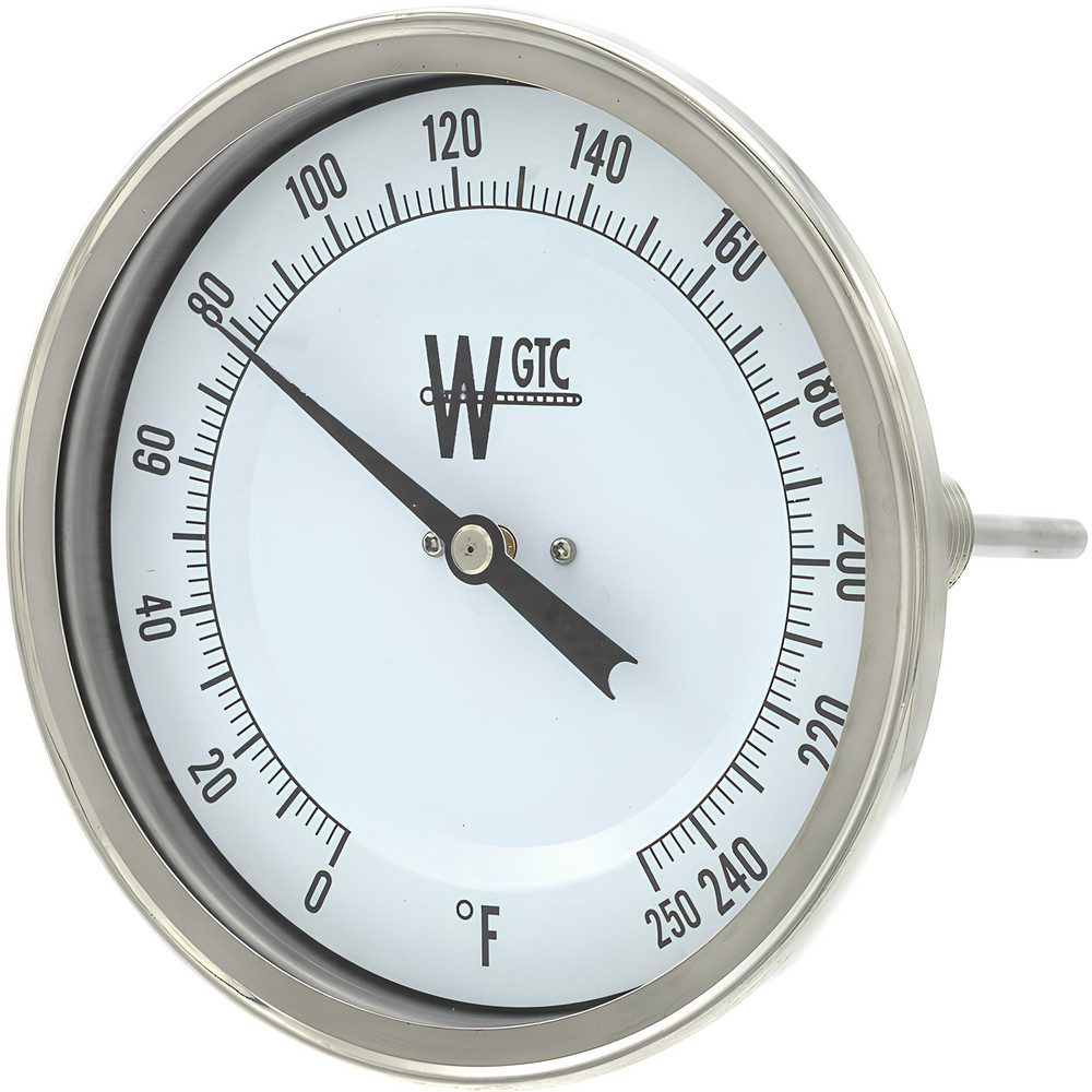 WGTC - Bimetal Dial Thermometers: 1.00, Adjustable, Adjustable, Glass | MSC Direct