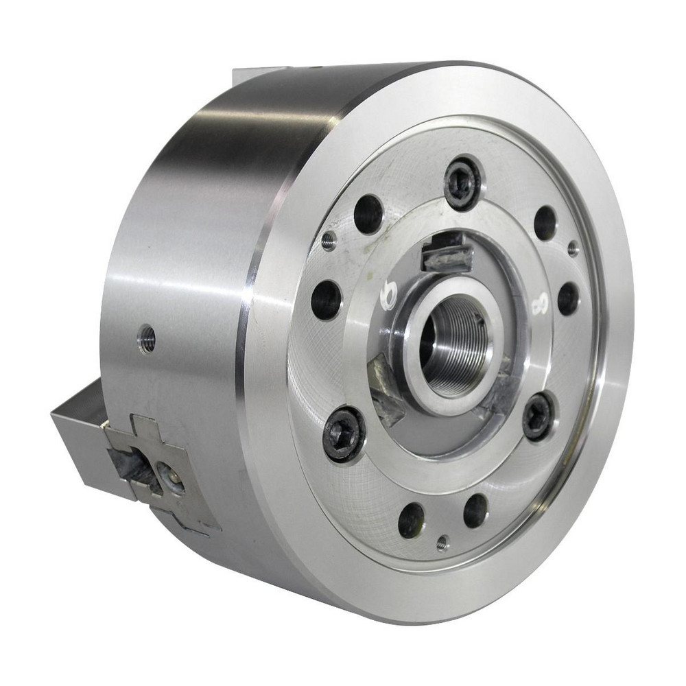 Kitagawa - Air & Hydraulic Power Lathe Chuck: 8" Dia, 3 Jaws, Plain ...