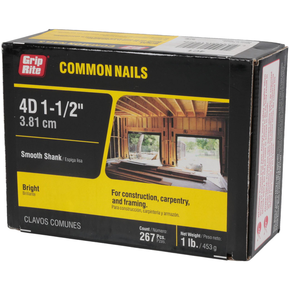 Value Collection - 4D, 13 Gauge, 1-1/2" OAL Common Nails | MSC Direct