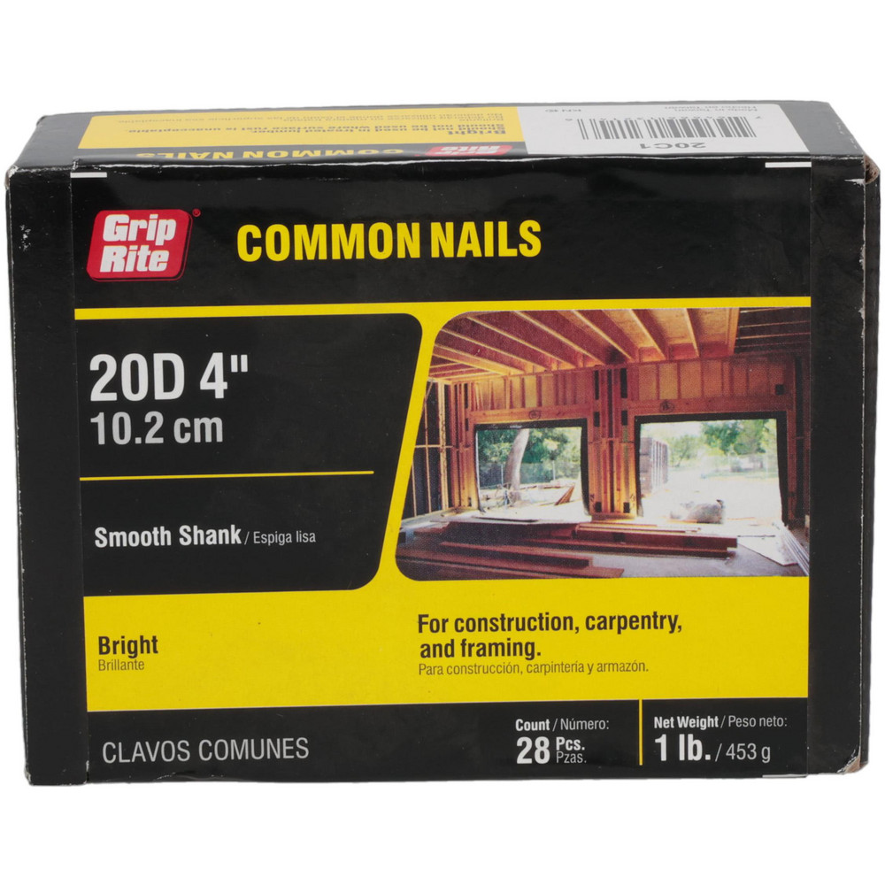 Value Collection - 20D, 6 Gauge, 4" OAL Common Nails | MSC Direct