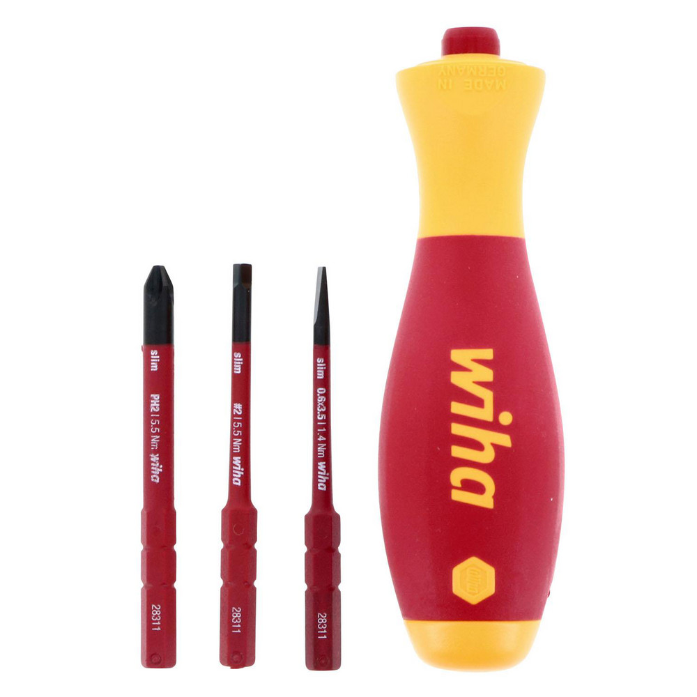 Wiha - Bit Screwdrivers: Type: Screwdriver, Handle; Tip Type: Slotted ...