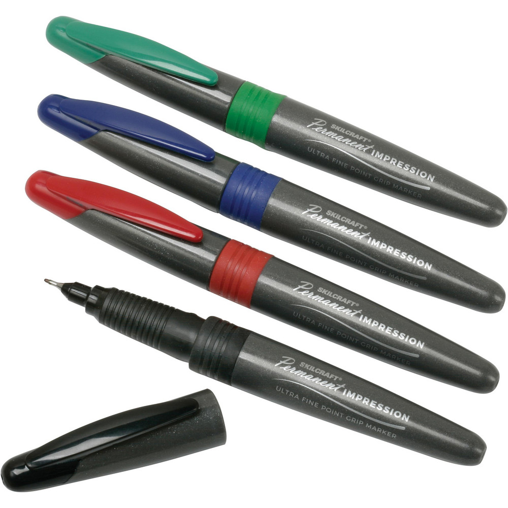 AbilityOne - 4 COLOR ULTRA FINE PT PERMANENT IMPRESS MARKER | MSC Direct