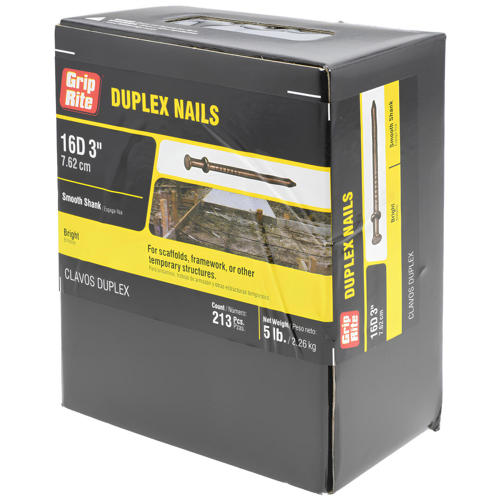 Value Collection - 16D, 8 Gauge, 3-1/2" OAL Duplex Nails | MSC Direct