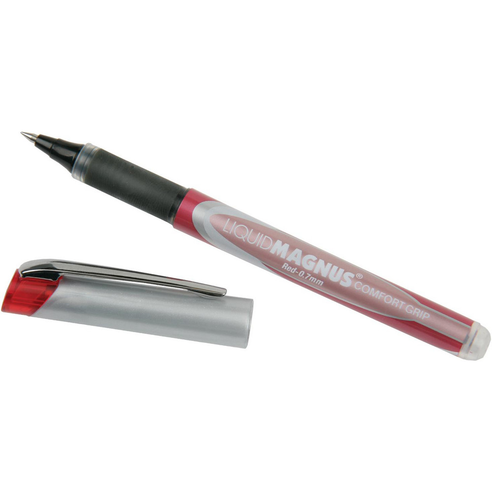 AbilityOne - RED INK FINE PT 4/PK MAGNUS ROLLERBALL PEN | MSC Direct