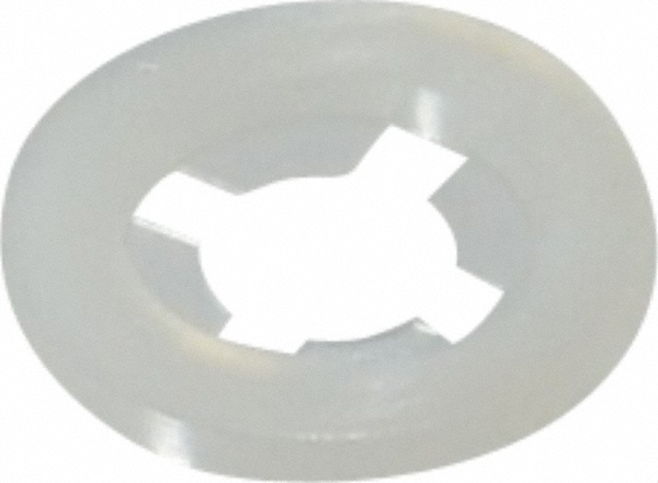 Made in USA - 1/4" Screw, 0.234" ID, Nylon Internal Tooth Lock Washer ...