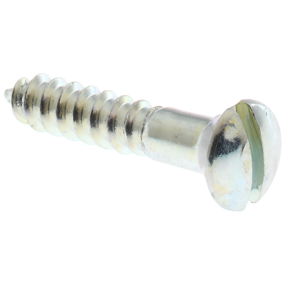 #5, 3/4" Length Under Head, Slotted Drive, Oval Head Wood Screw - ASME ...