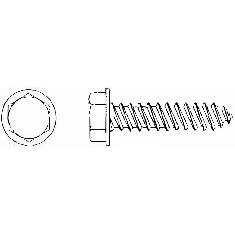 Value Collection - Sheet Metal Screw: #12, Hex Washer Head, Hex | MSC ...