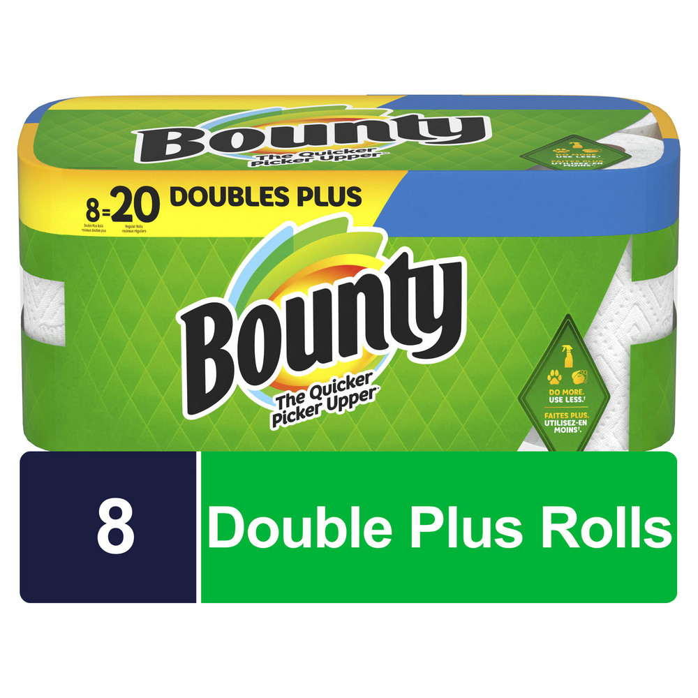 Bounty - Bounty Select-A-Size Paper Towels, Double Plus Roll, White, 8 ...