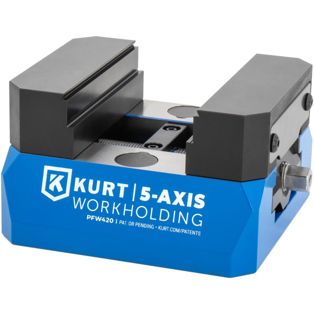 Kurt - Self-Centering Vise: PFW, 4.00" Jaw Width, 2.5010" Max Jaw ...