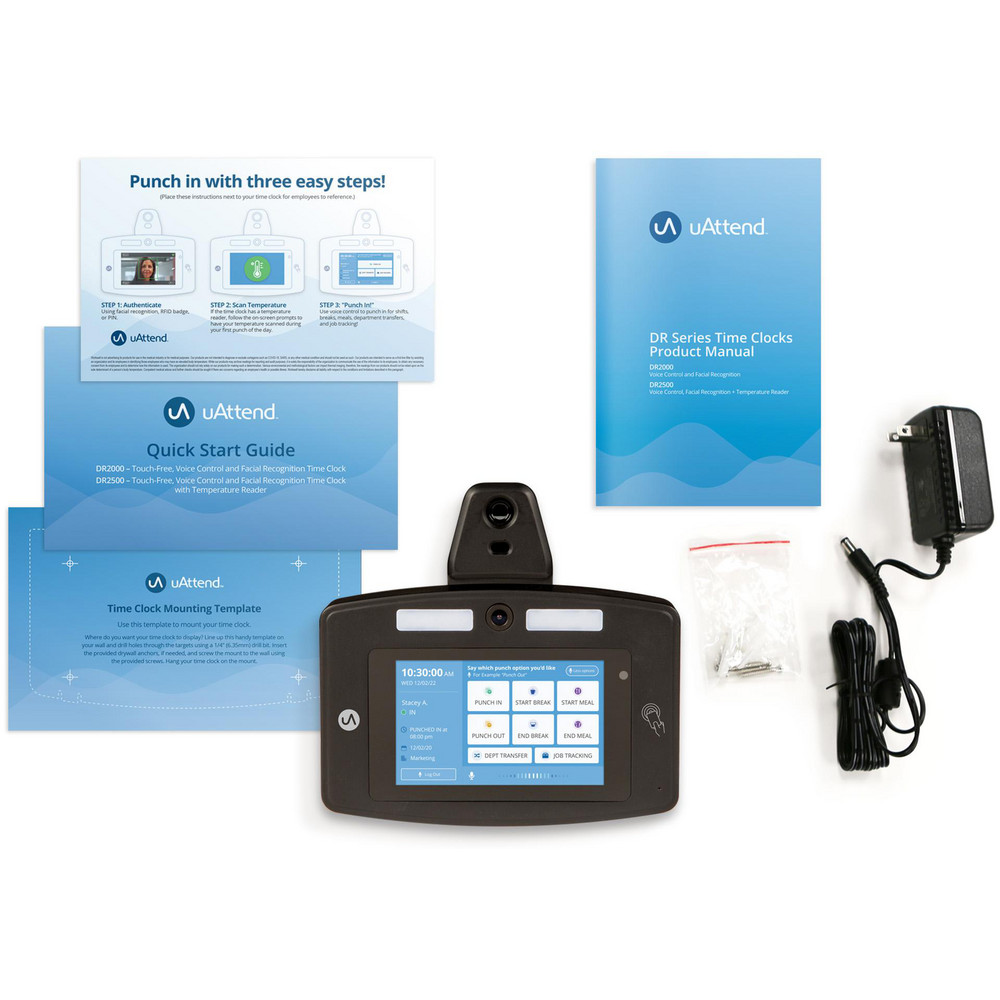 uAttend - Time Clocks & Time Recorders: Punch Type: Biometric, Proximity; Power Source: Electric ...