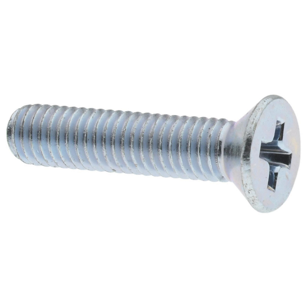 Value Collection - Machine Screw: #10-32, 7/8" Overall Length, Flat ...