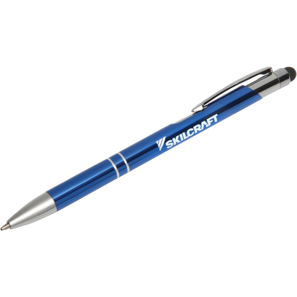 AbilityOne - Pens & Pencils; BLUE RETRACTABLE BALLPOINT PEND/STYLUS ...