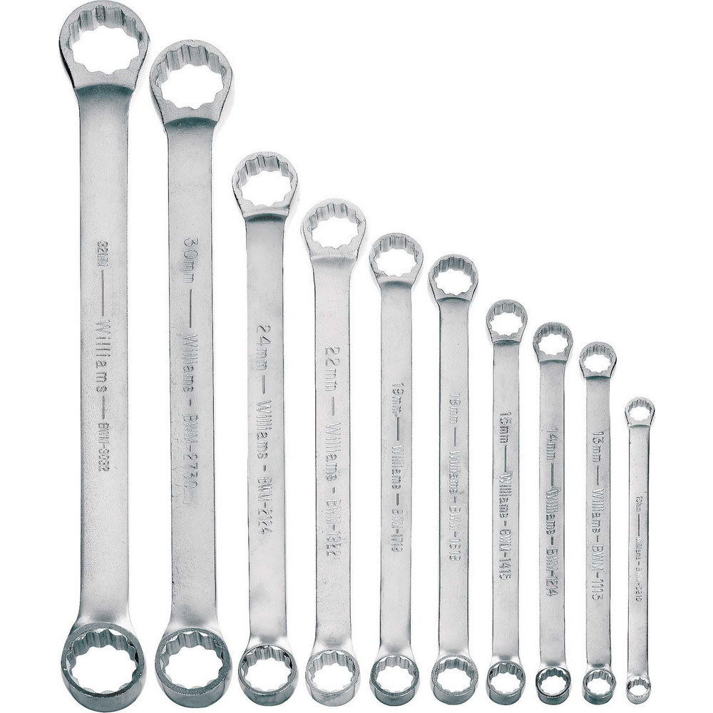 Williams - Offset Box End Wrench Set: 10 Pc, 8 mm - 23 mm Wrench ...