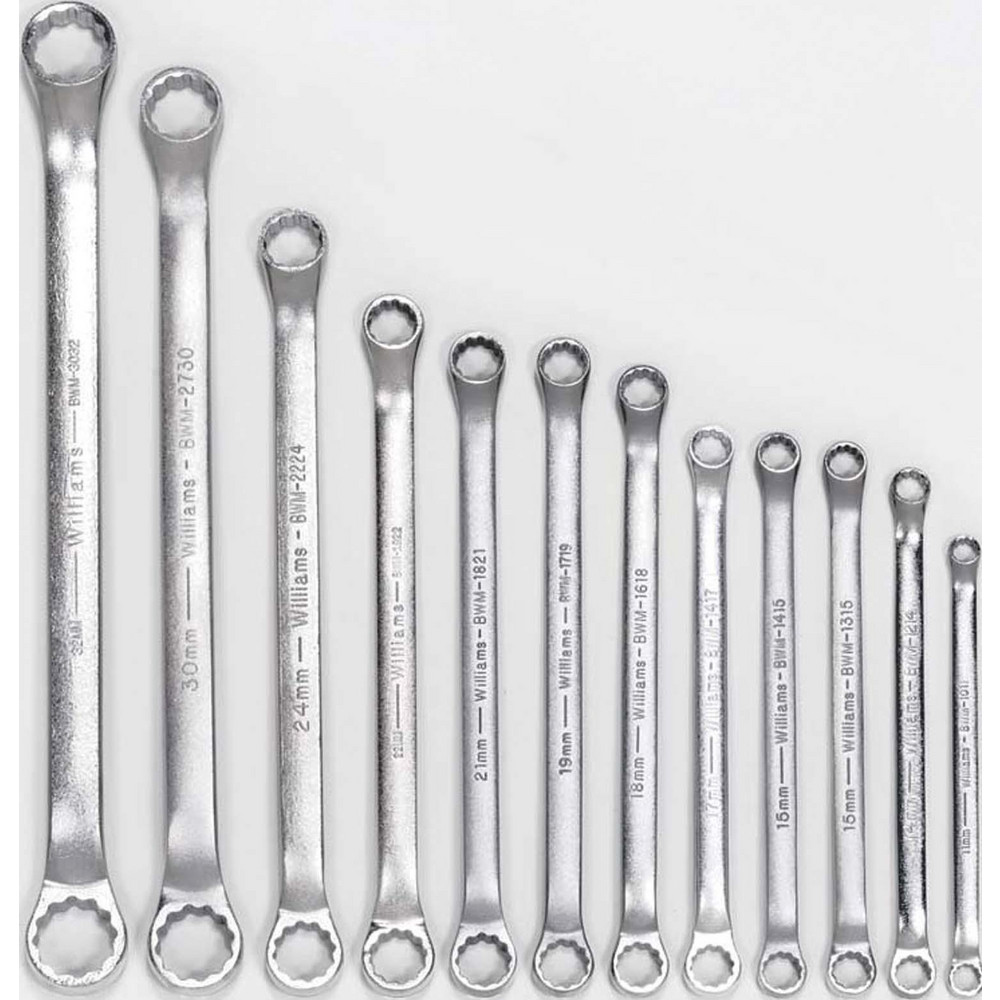 Williams - Box Wrench Set: 12 Pc, 10 to 23 mm Wrench, Metric | MSC Direct