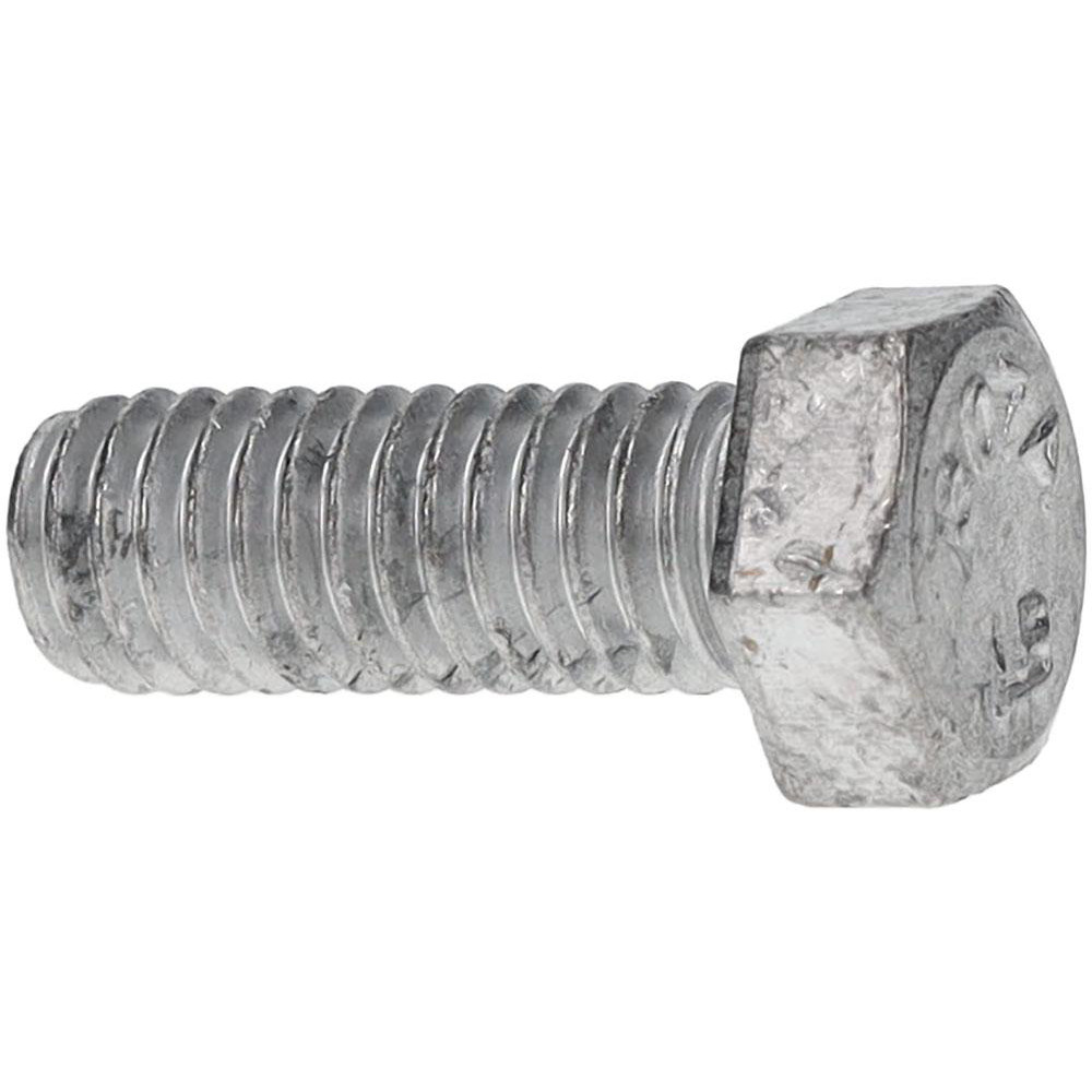 Value Collection - Hex Head Bolt: 3/8-16, 1" Length Under Head, Steel ...