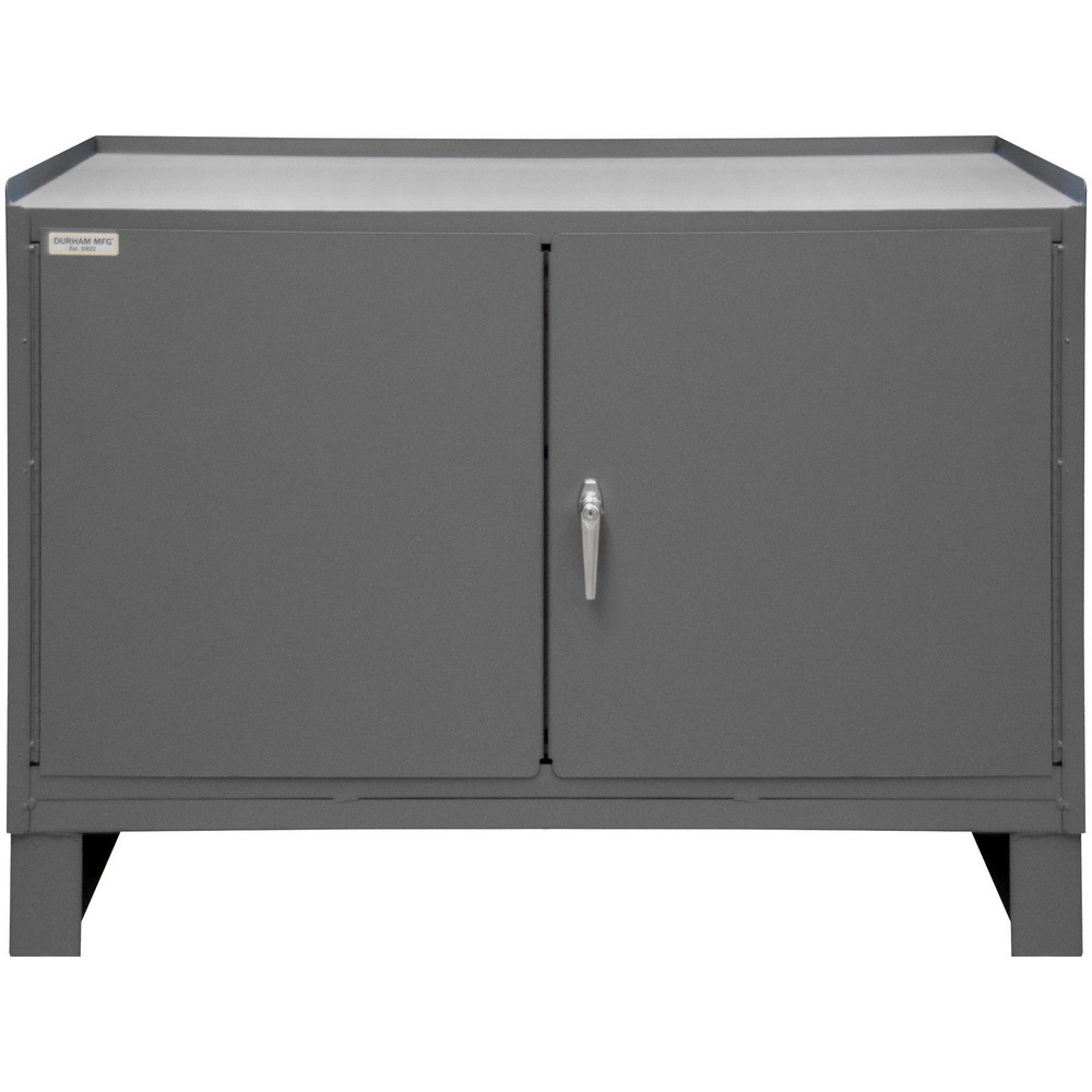 Durham - Stationary Work Table: 48-1/8" Wide, 24-1/4" Deep, 36-3/16 ...