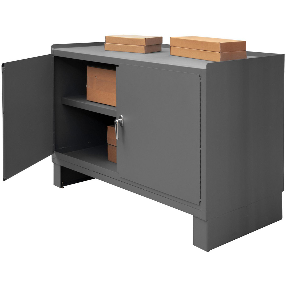 Durham - Stationary Work Table: 48-1/8" Wide, 24-1/4" Deep, 36-3/16 ...