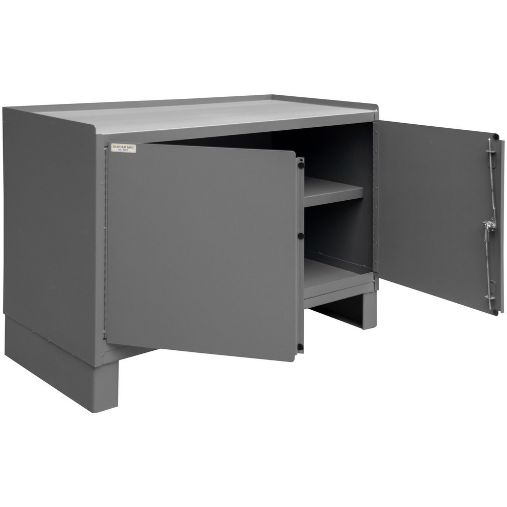 Durham - Stationary Work Table: 48-1/8" Wide, 24-1/4" Deep, 36-3/16 ...