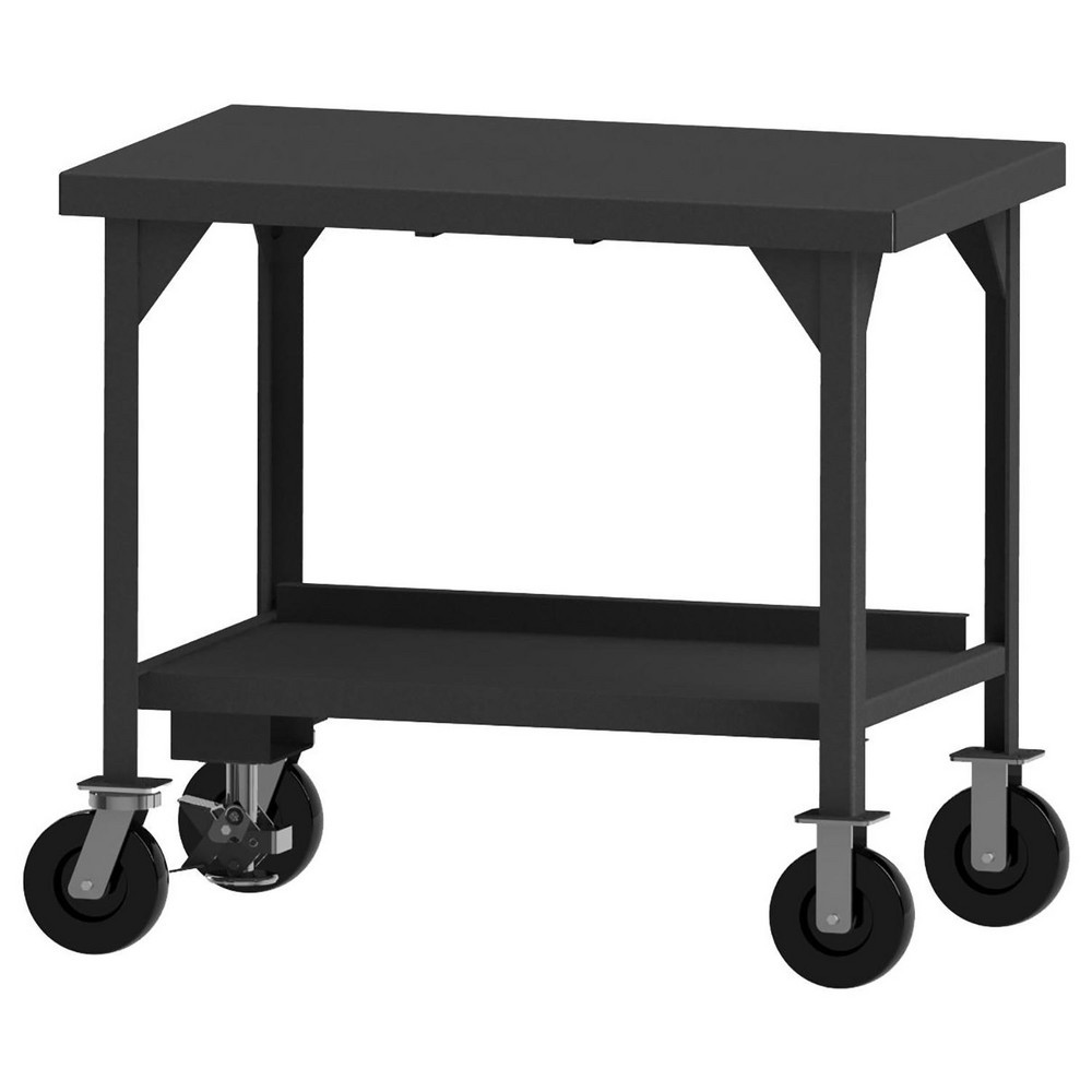 Durham - Mobile Workbench Utility Cart: 60" Long, 30" Wide, Steel, 3600 ...