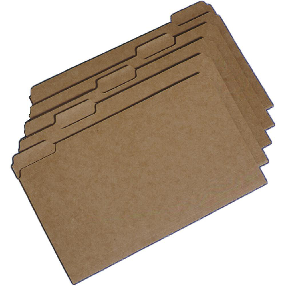 AbilityOne - 1/5CUT LGL KRAFT 100BX PAPERBOARD FILE FOLDER | MSC Direct