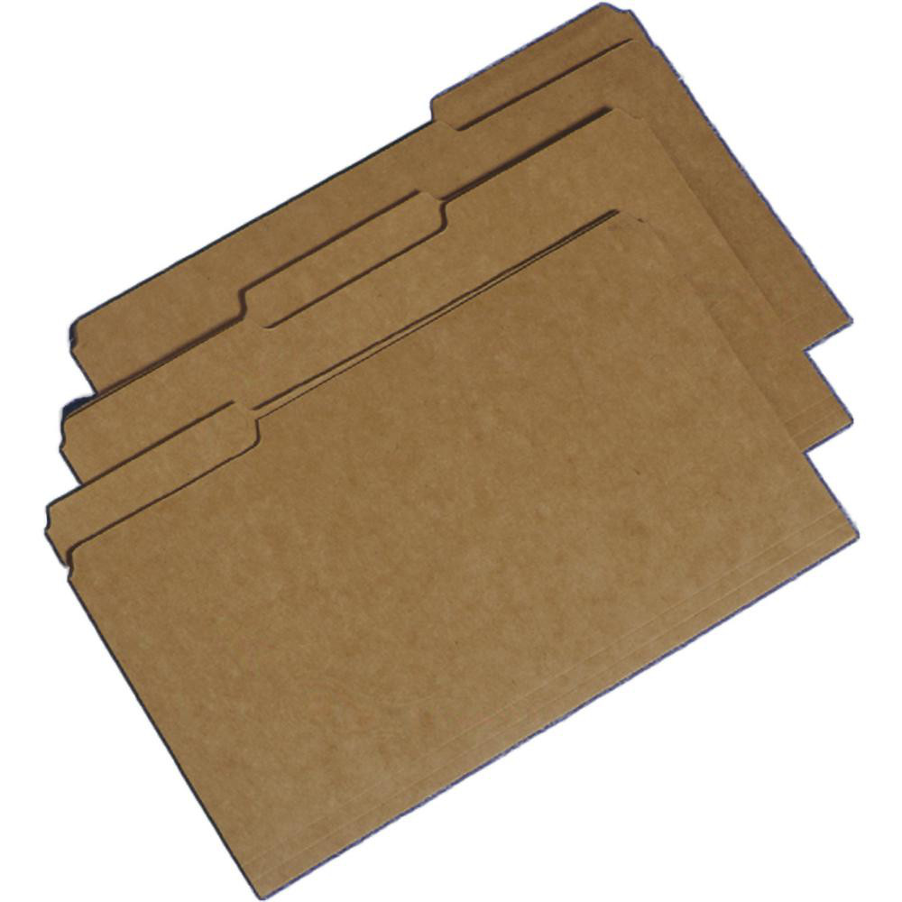 AbilityOne - 1/3CUT LGL KRAFT 100PK PAPERBOARD FILE FOLDER | MSC Direct