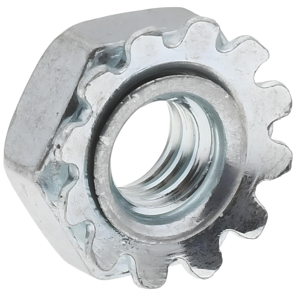 Value Collection - #8-32, Zinc Plated, Steel K-Lock Hex Nut with ...