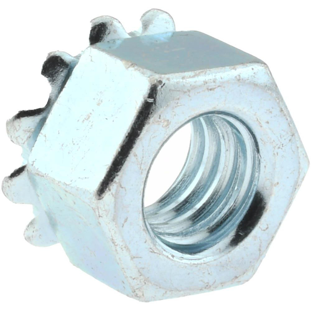 Value Collection - 5/16-18, Zinc Plated, Steel K-Lock Hex Nut with ...