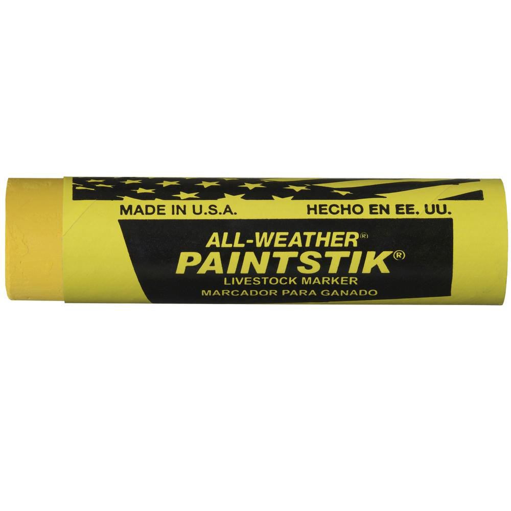 All-Weather - Paint Stick: Yellow, AP Non-Toxic, Bullet Tip | MSC Direct