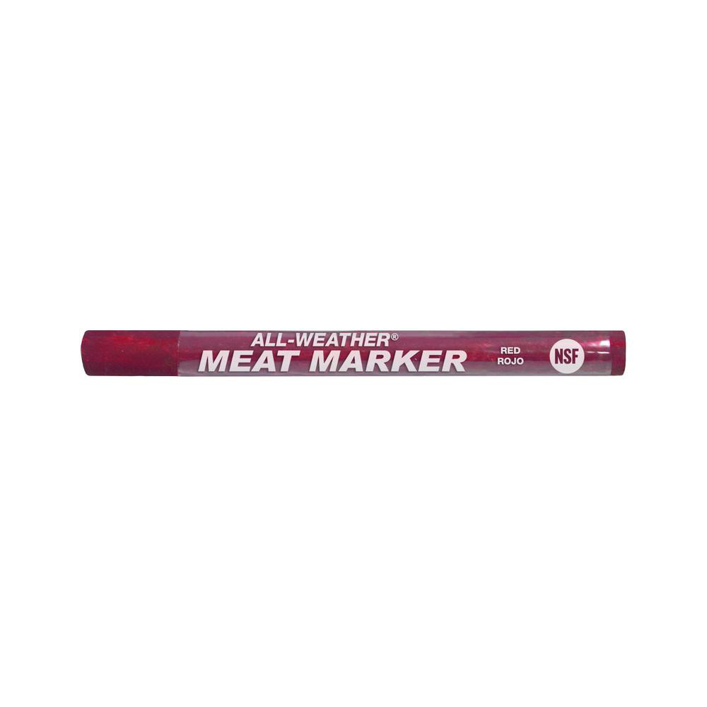 All-Weather - Meat Marker: Red, Water-Resistant, Bullet Tip | MSC Direct