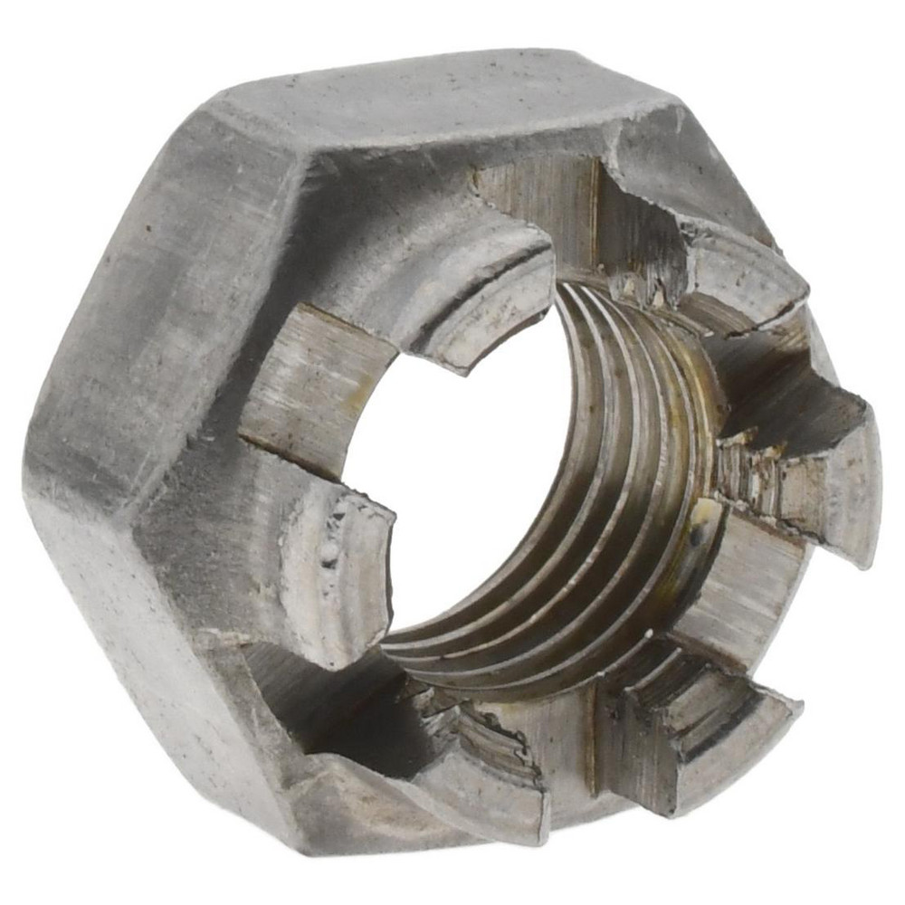 Value Collection - Castle Lock Nut: 7/16-20, Grade 5 Steel, Bright ...