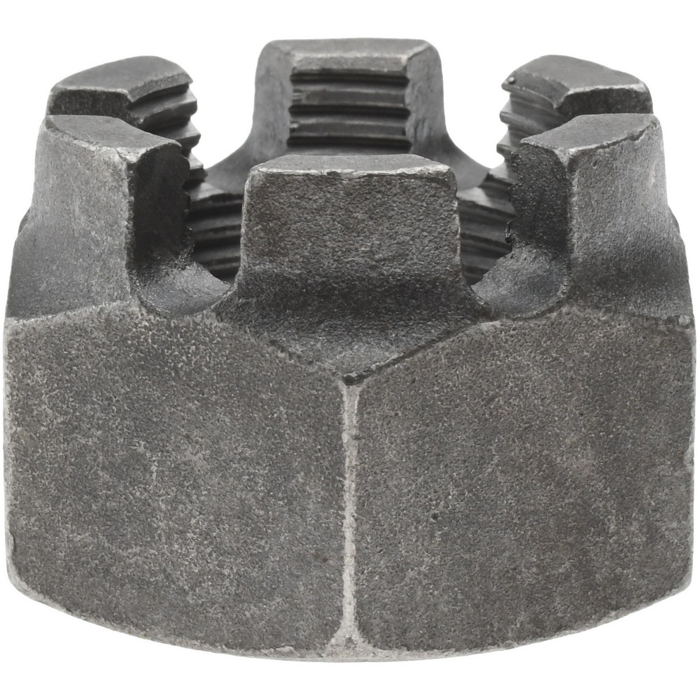 Value Collection - Castle Lock Nut: 1-1/8-12, Grade 5 Steel, Bright ...