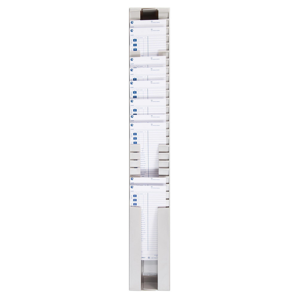 Pyramid - Adjustable Time Card Rack: 25 Pockets | MSC Direct