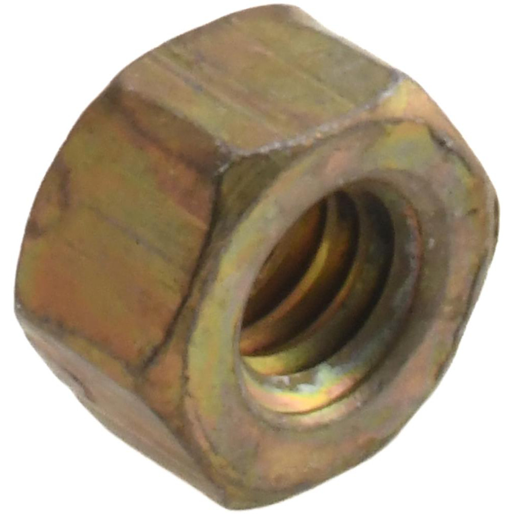 Made in USA - Hex Nut: 1/4-20, Grade L9 Steel, Yellow Zinc Dichromate ...