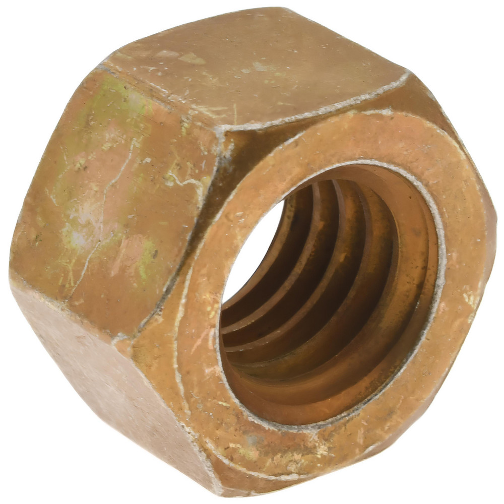 Value Collection - Hex Nut: 7/16-14, Grade L9 Steel, Yellow Zinc ...