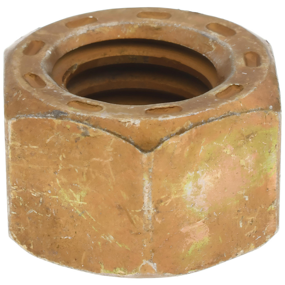 Value Collection - Hex Nut: 7/16-14, Grade L9 Steel, Yellow Zinc ...