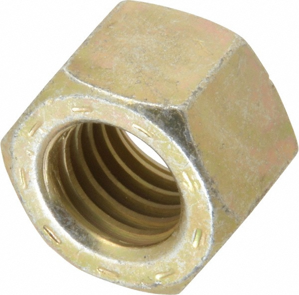 Value Collection - Hex Nut: 5/8-11, Grade L9 Steel, Yellow Zinc ...