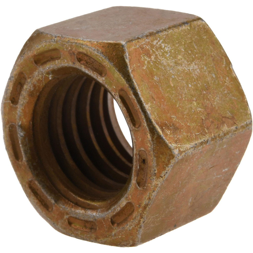 Value Collection - Hex Nut: 5/8-11, Grade L9 Steel, Yellow Zinc ...