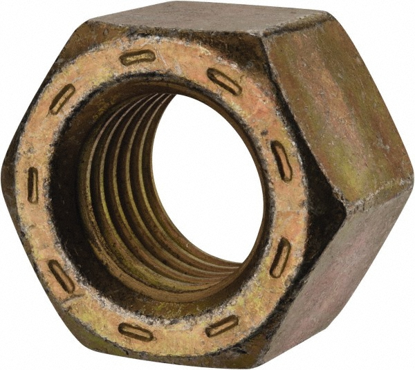 Value Collection - Hex Nut: 7/8-9, Grade L9 Steel, Yellow Zinc ...