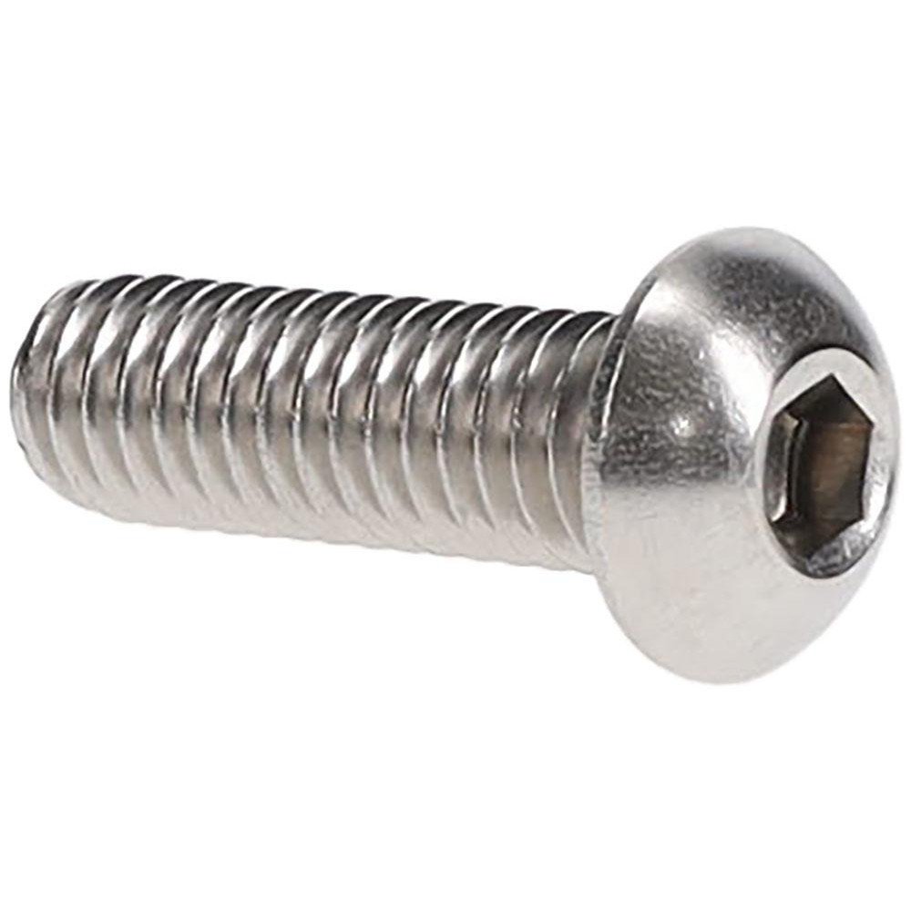 Value Collection - Button Socket Cap Screw: 5/16-18, 1" Length Under ...