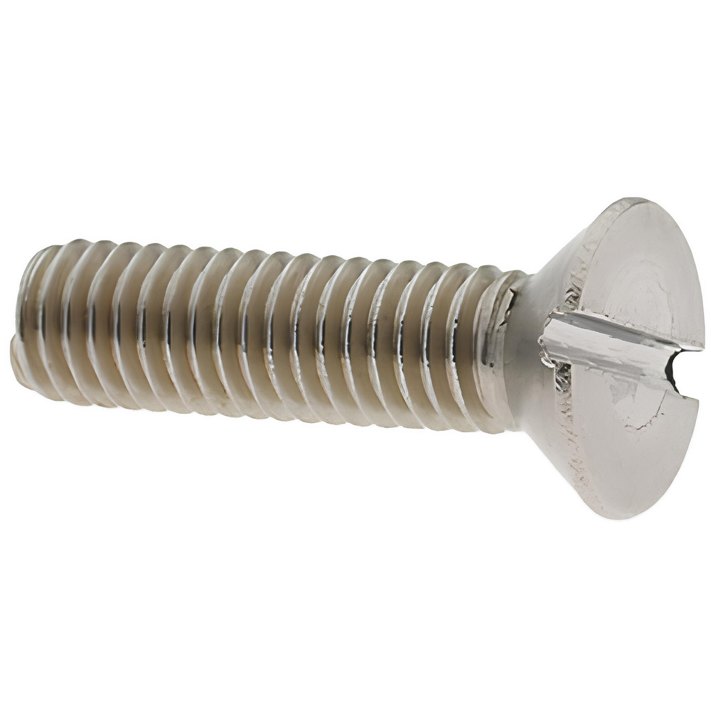 Value Collection - Machine Screw: #10-32 x 3/4" OAL, Flat Head, Slotted ...