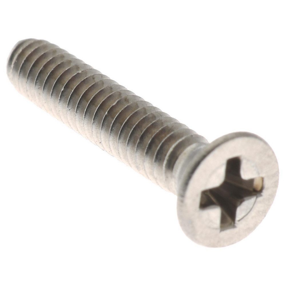 Value Collection - Machine Screw: #4-40, 5/8" Overall Length, Flat Head ...
